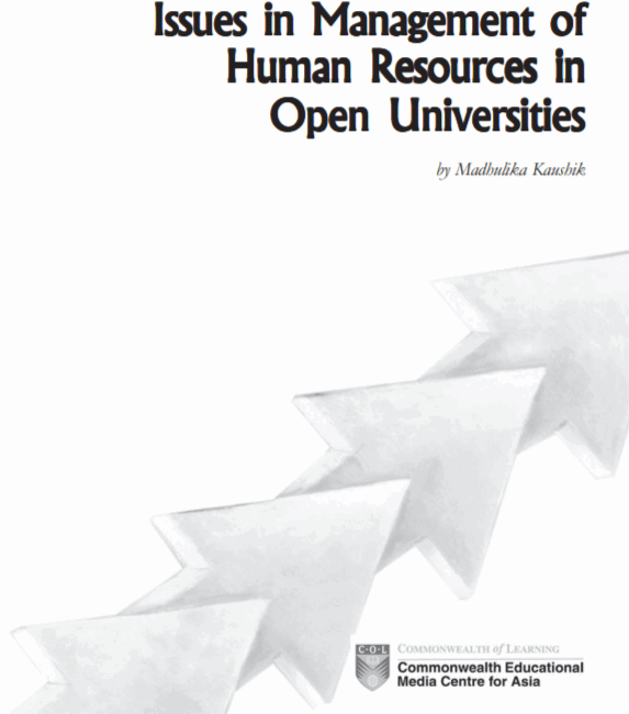 Issues in Management of Human Resources Open Universities by Madhulika ...