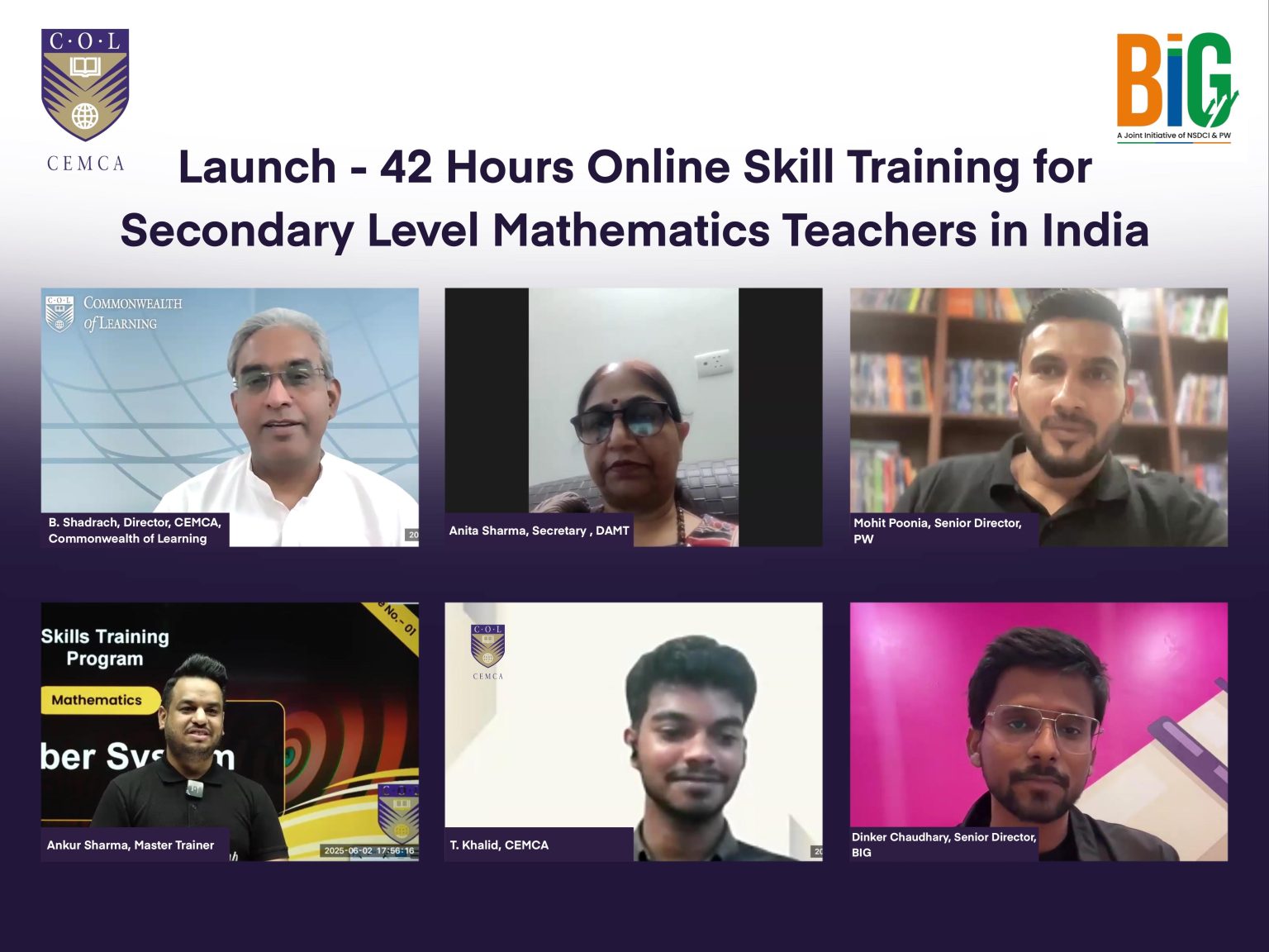 Transforming STEM Education for Tomorrow: COL-CEMCA and BIG Launch ...