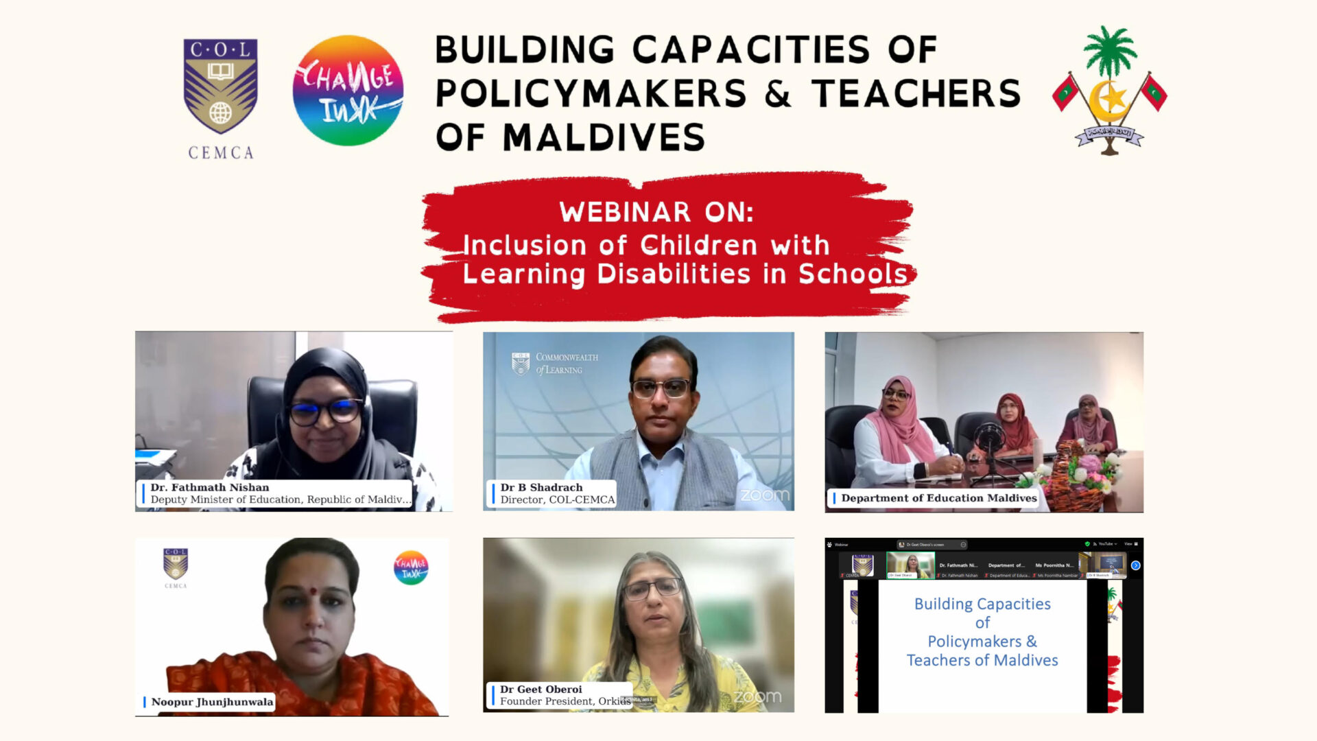 Addressing Learning Disabilities in the Maldives through Capacity ...